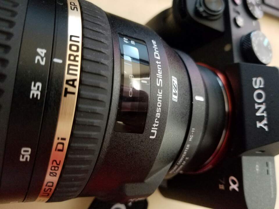 a7m2 + mc-11 + 탐론 24-70 조합 완성했습니다 - 소니 Talk
